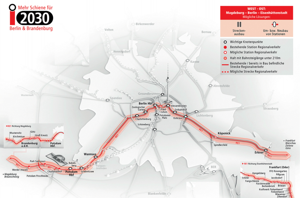 Magdeburg - Berlin - Eisenhüttenstadt - i2030
